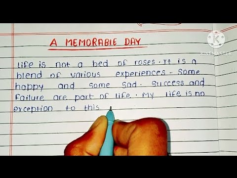 A memorable day // essay on memorable days in english // - YouTube