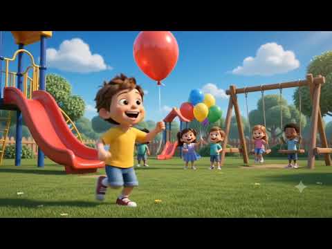 Uçan Balon Şarkısı🎈 Çocuk Şarkısı | Kırmızı Mavi Sarı Balonlar | Gökyüzüne Uçuyoruz!