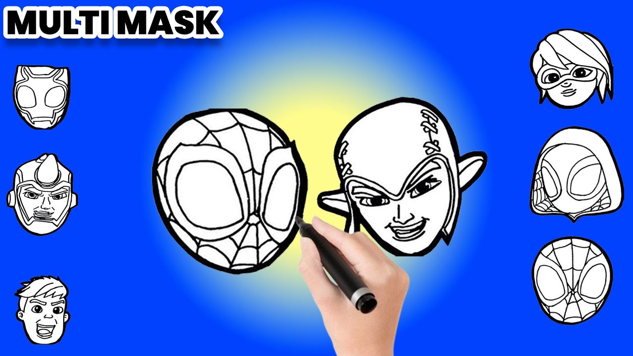 Draw Spidey & His Amazing Friends! 🕷️ Step-by-Step Chibi Masks Tutorial ...