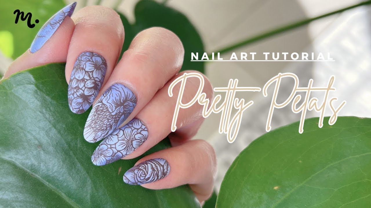 🌹 Pretty Petals Simple Spring Stamping Nail Art Tutorial | Maniology ...