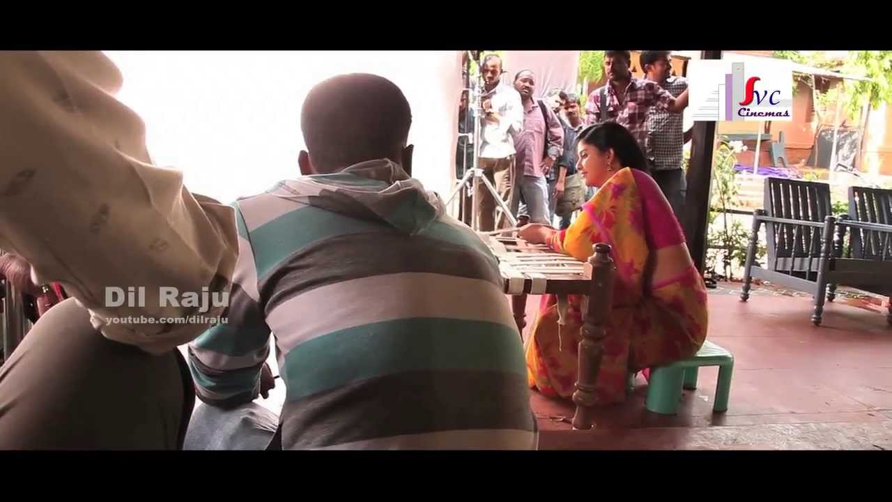 Cute Anjali welcomes Prakash Raj - Making of SVSC - YouTube
