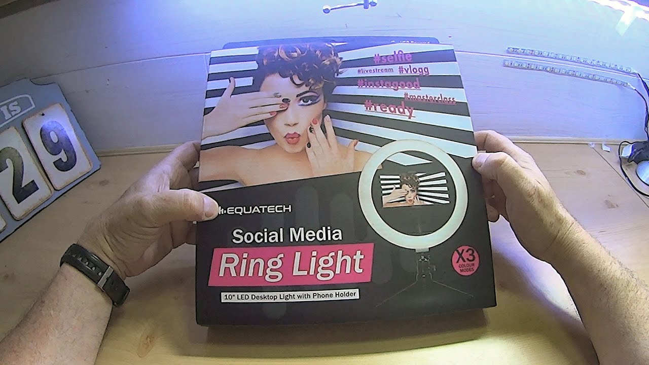 Unboxing the Equatech social media ring light - YouTube