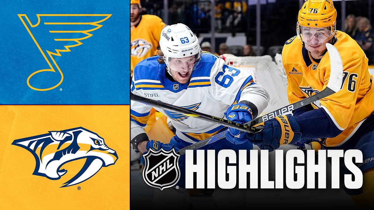 Blues vs. Predators | NHL Highlights | December 11, 2025 - YouTube