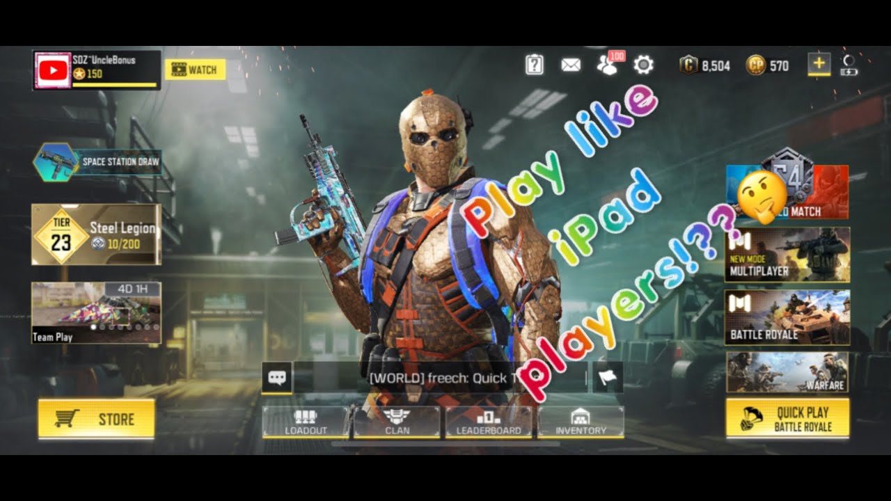 COD Mobile // How to play like an iPad player on your mobile phone(Tips ...