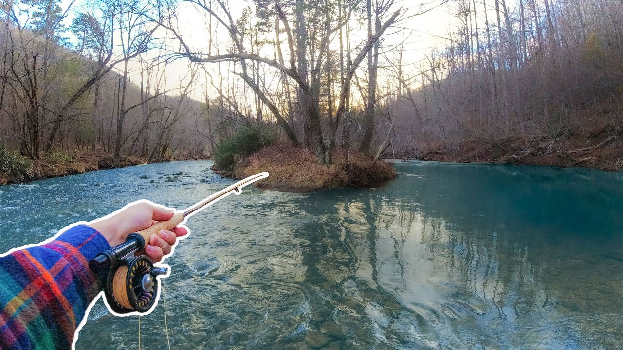 Winter Fly Fishing in NC for BIG Trout (NC Trout Fishing) - YouTube