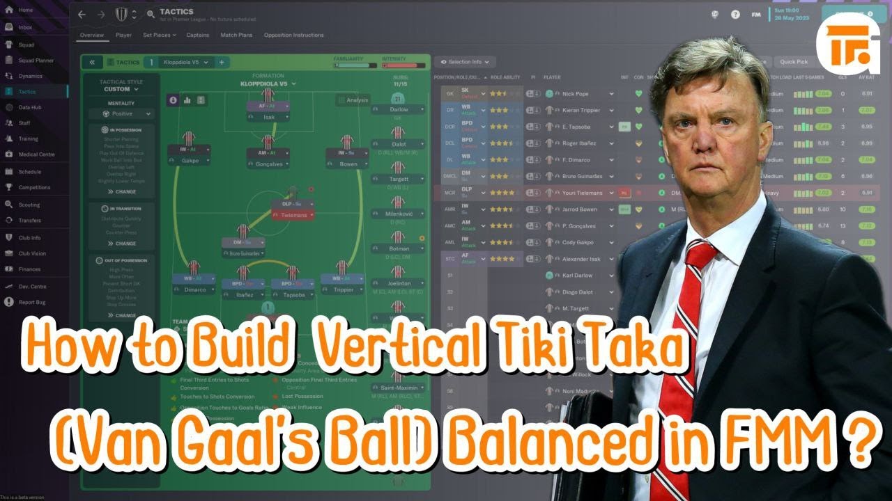 How to Build Balanced Vertical Tiki Taka (Van Gaal's Ball) in FMM ...