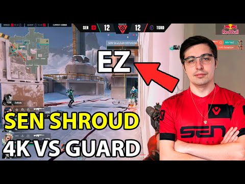 SEN Shroud 4K VS The Guard | Valorant highlights | VCT NA - YouTube