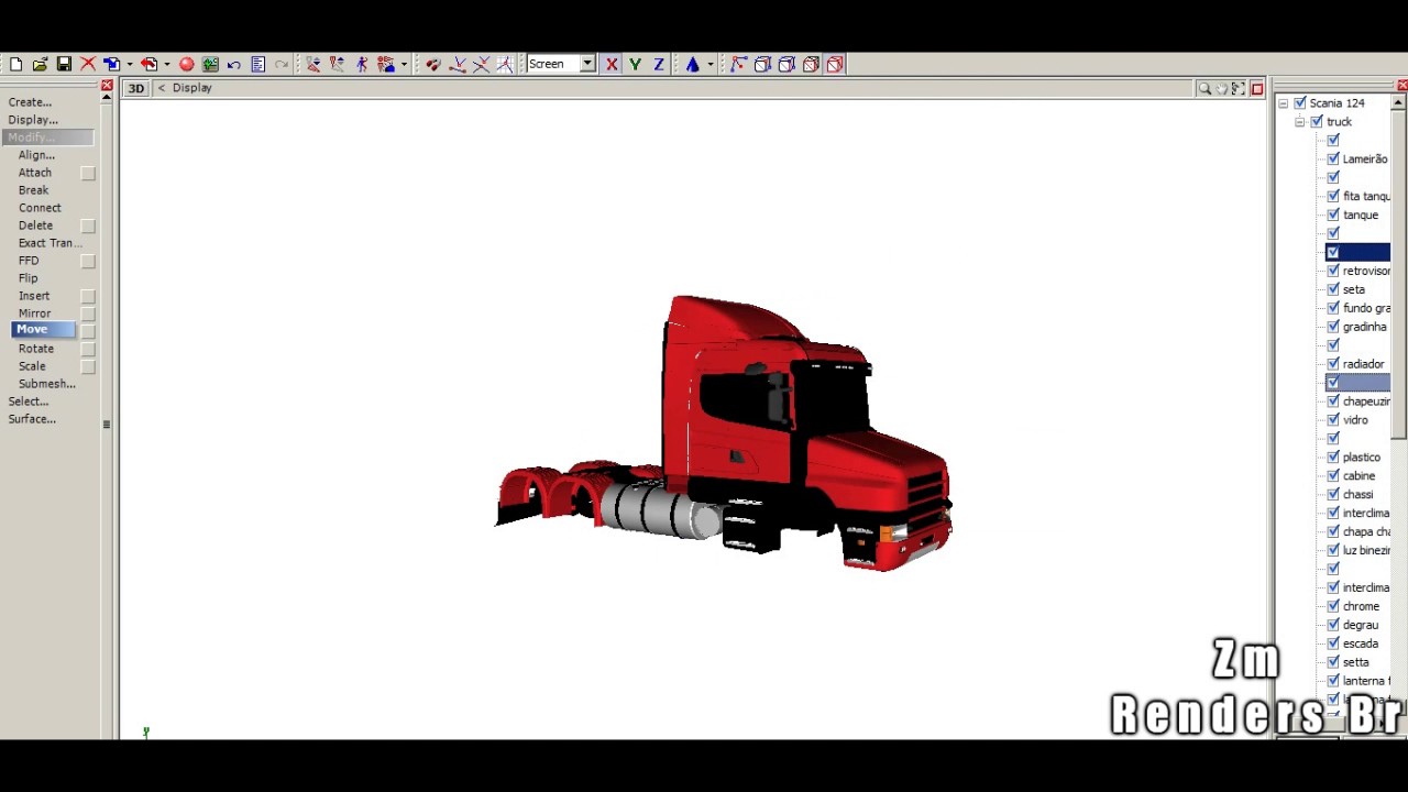 Speed Render Scania 124 Parte 1 - ZM RENDERS BR - YouTube