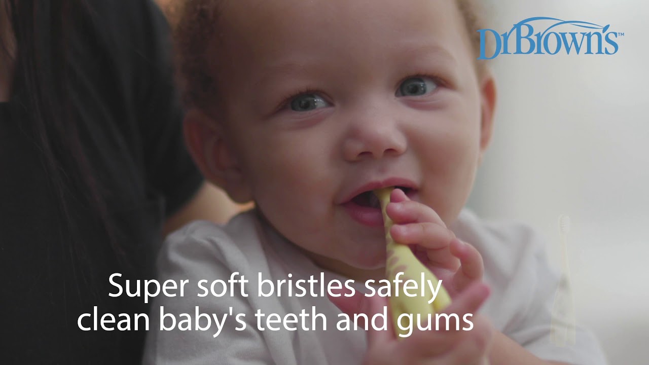 Dr Brown's Giraffe Toothbrush - YouTube
