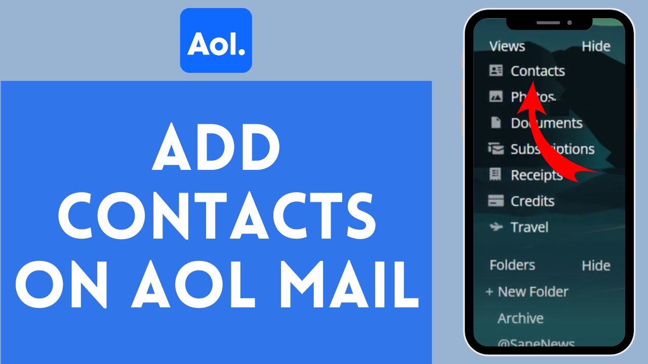 How to Add Contacts on AOL Mail (2024) | Include Contacts on AOL Mail ...