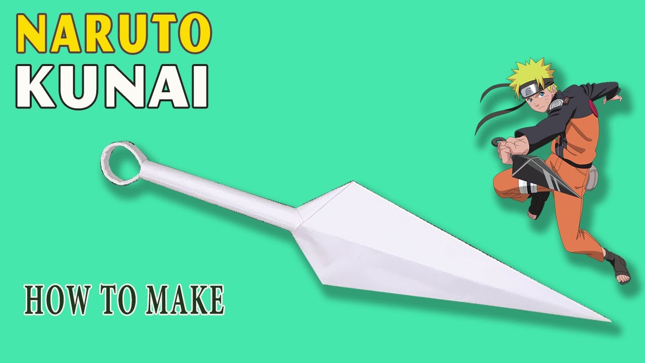 How To Make A Naruto Kunai Out Of Paper Easy - Origami Kunai Knife ...