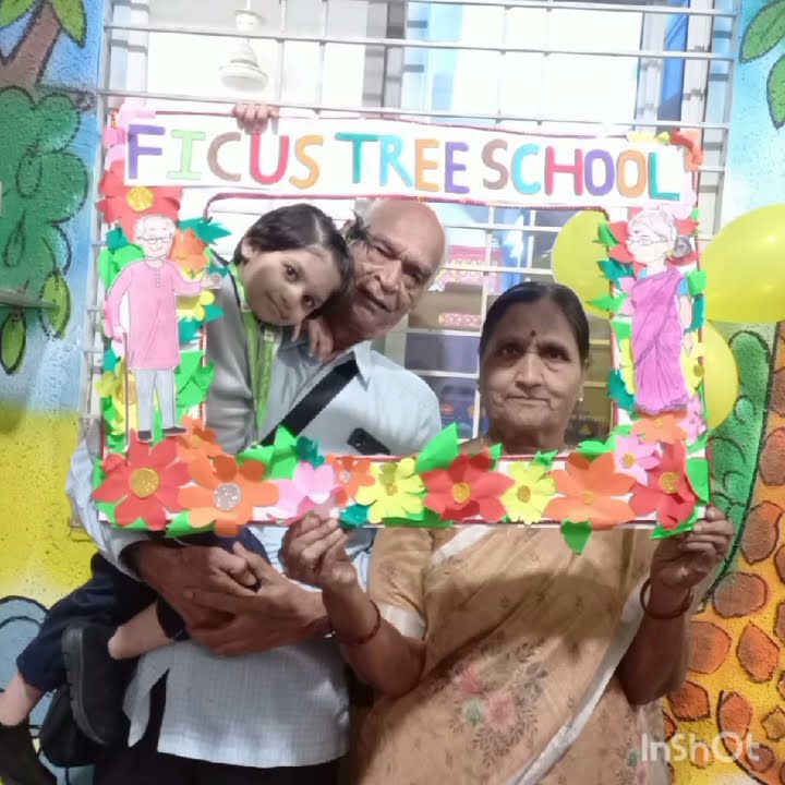 grand parents day celebrated at Ficus tree 🌴🌲 preprimary school - YouTube