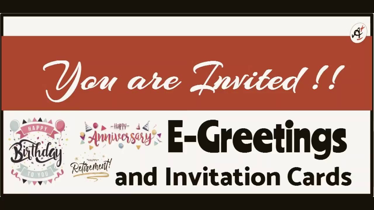 How Digital Invitations, E-greeting Can Ease Your Pain - YouTube