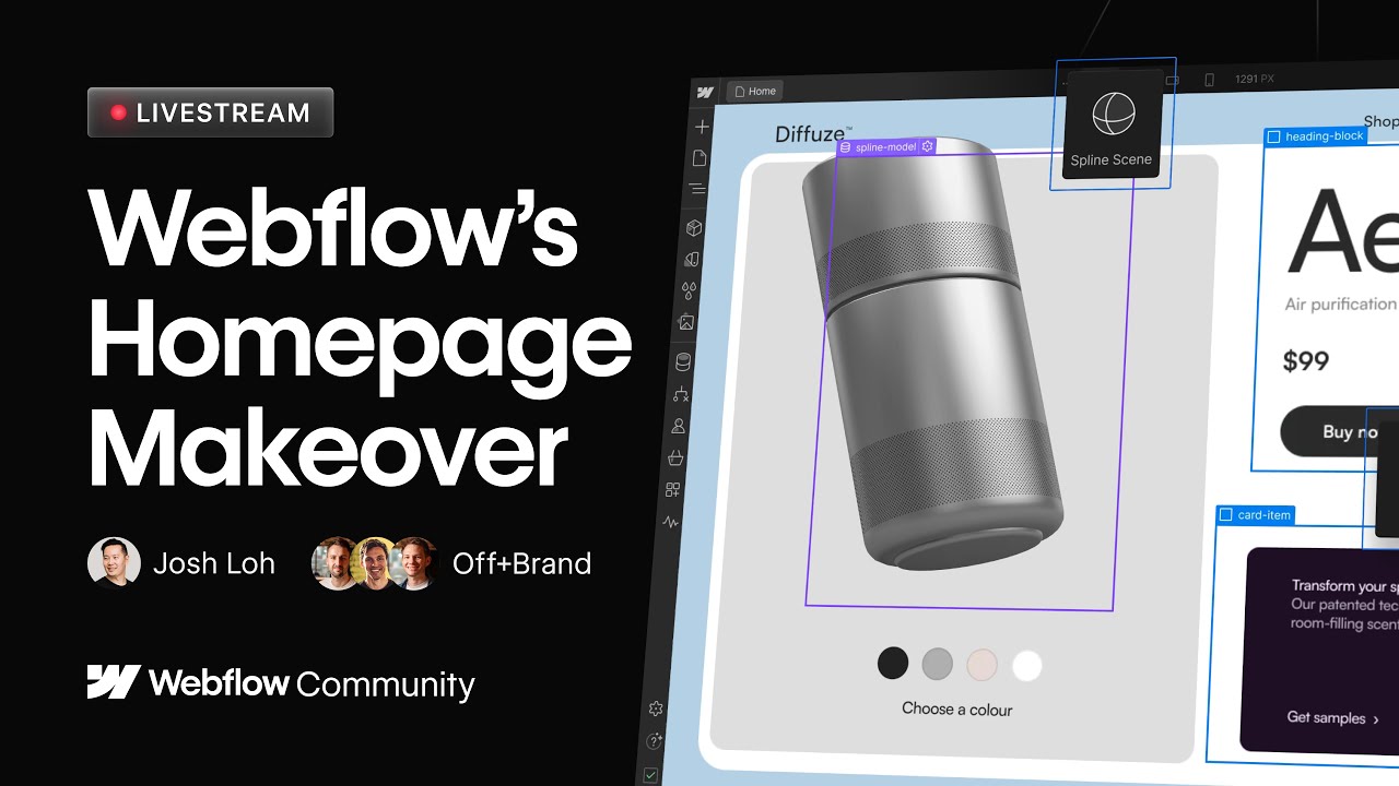 Breaking down Webflow's Homepage Design with Off+Brand - YouTube