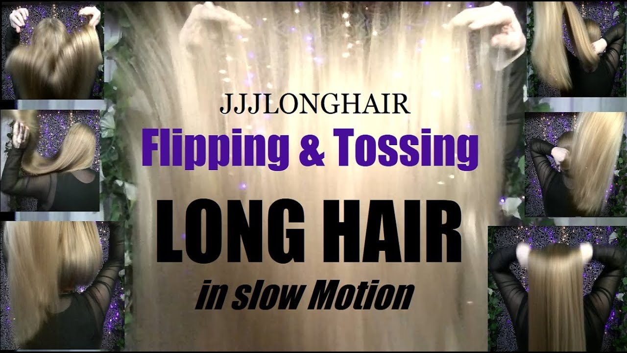 Tossing and flipping Long Hair in Slow Motion! - YouTube