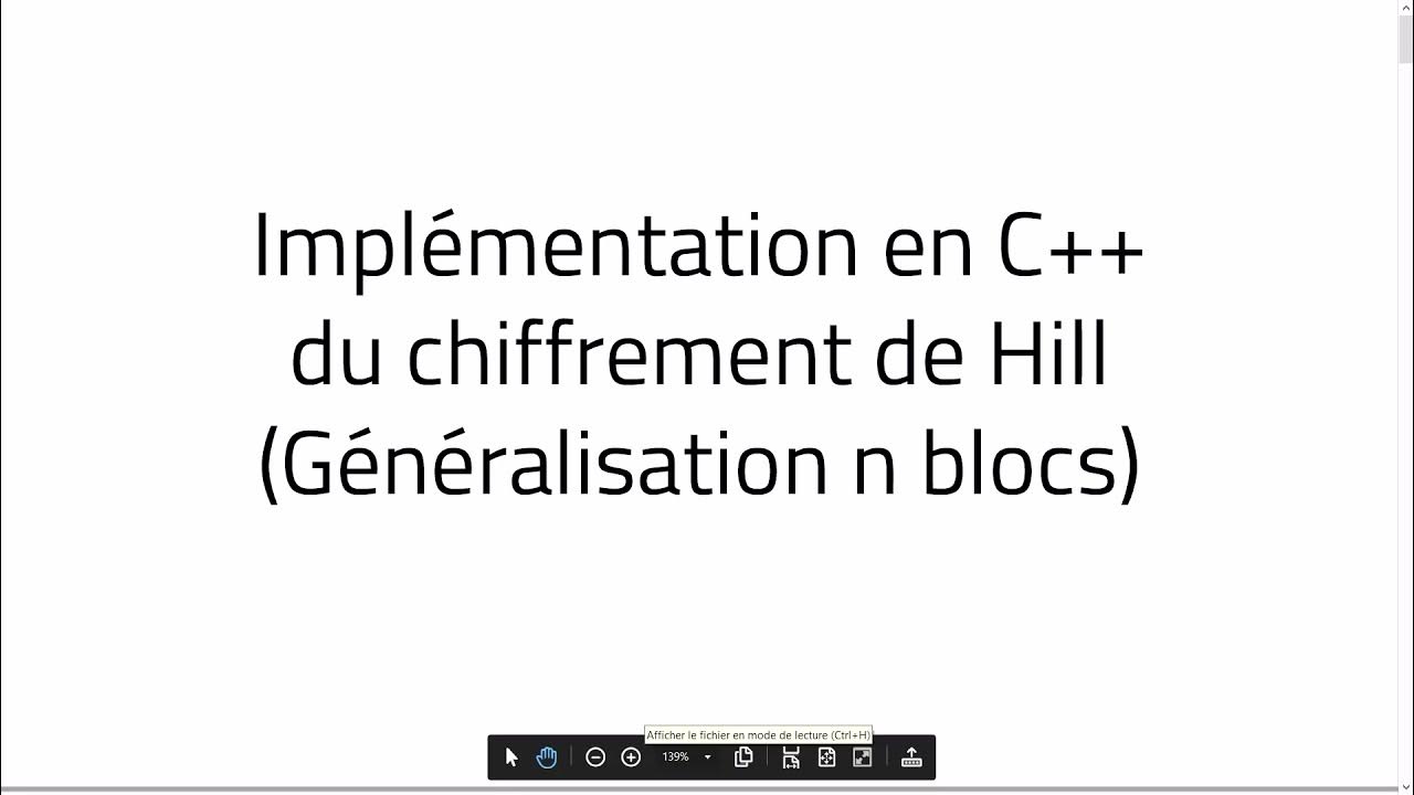 Cryptographie - Chiffrement de Hill 3/3 : Implémentation en C++ (Blocs ...