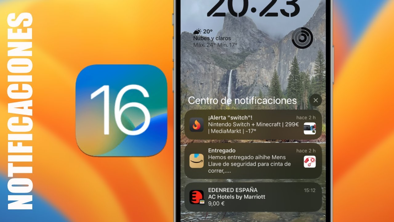 Domina el nuevo CENTRO DE NOTIFICACIONES 🔔 de iOS 16 - YouTube