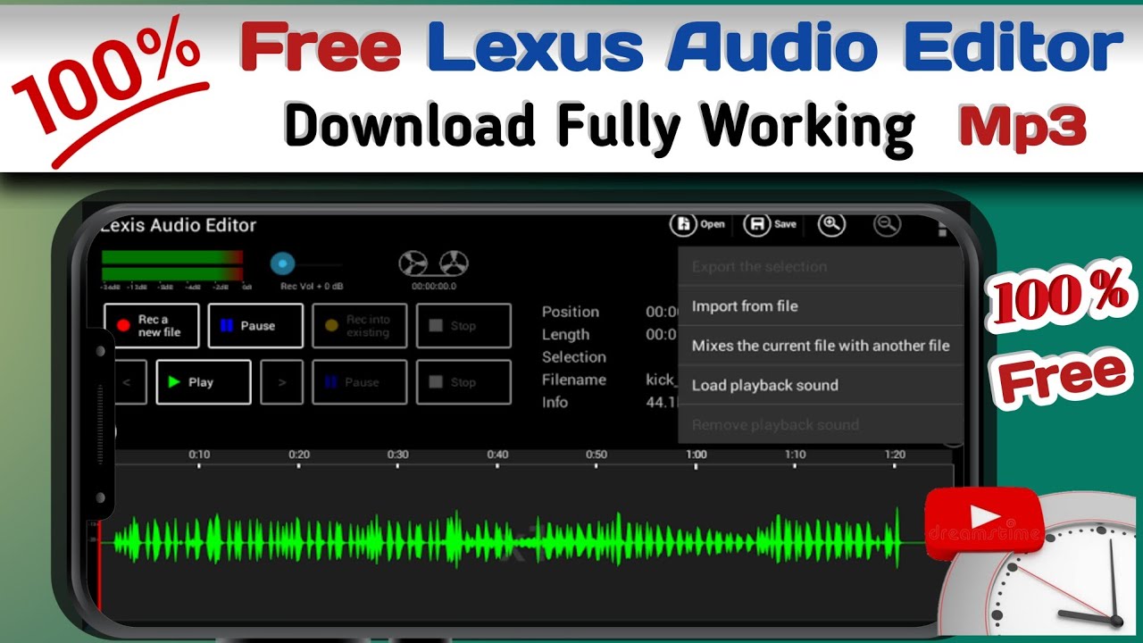 Free Lexus audio editor || how to download free laxis audio editor ...