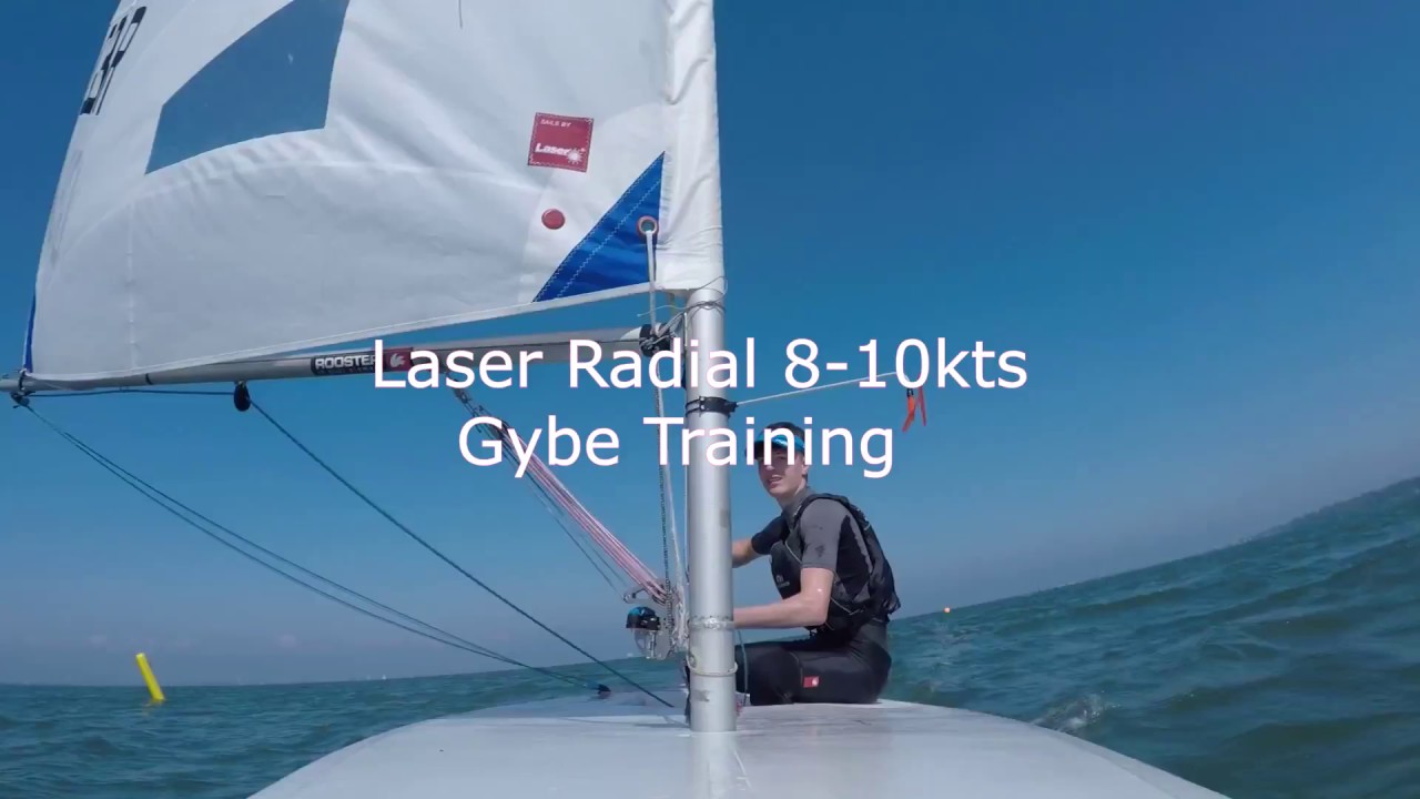 Laser Radial Gybe Training - YouTube