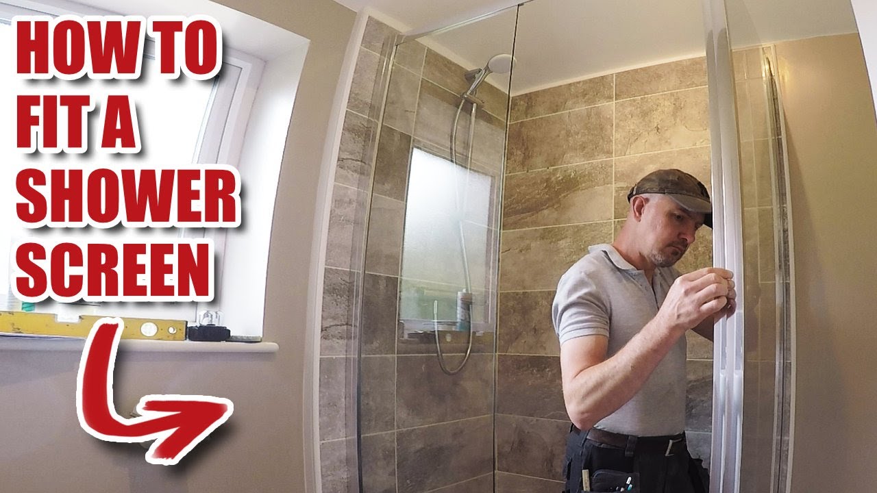 How to fit a GLASS shower screen - YouTube