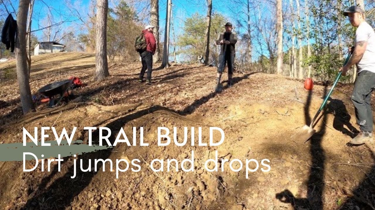 Building and Testing New Mountain Bike Trail Jumps. - YouTube