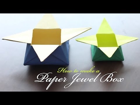 How to make a Paper Jewel Box - YouTube