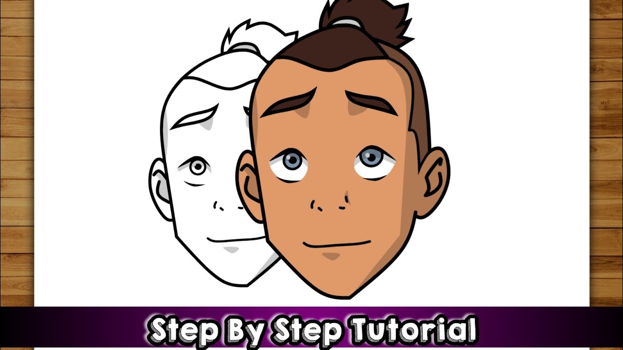 How to Draw SOKKA Avatar #drawingeasy step by step tutorial || Azkerb ...