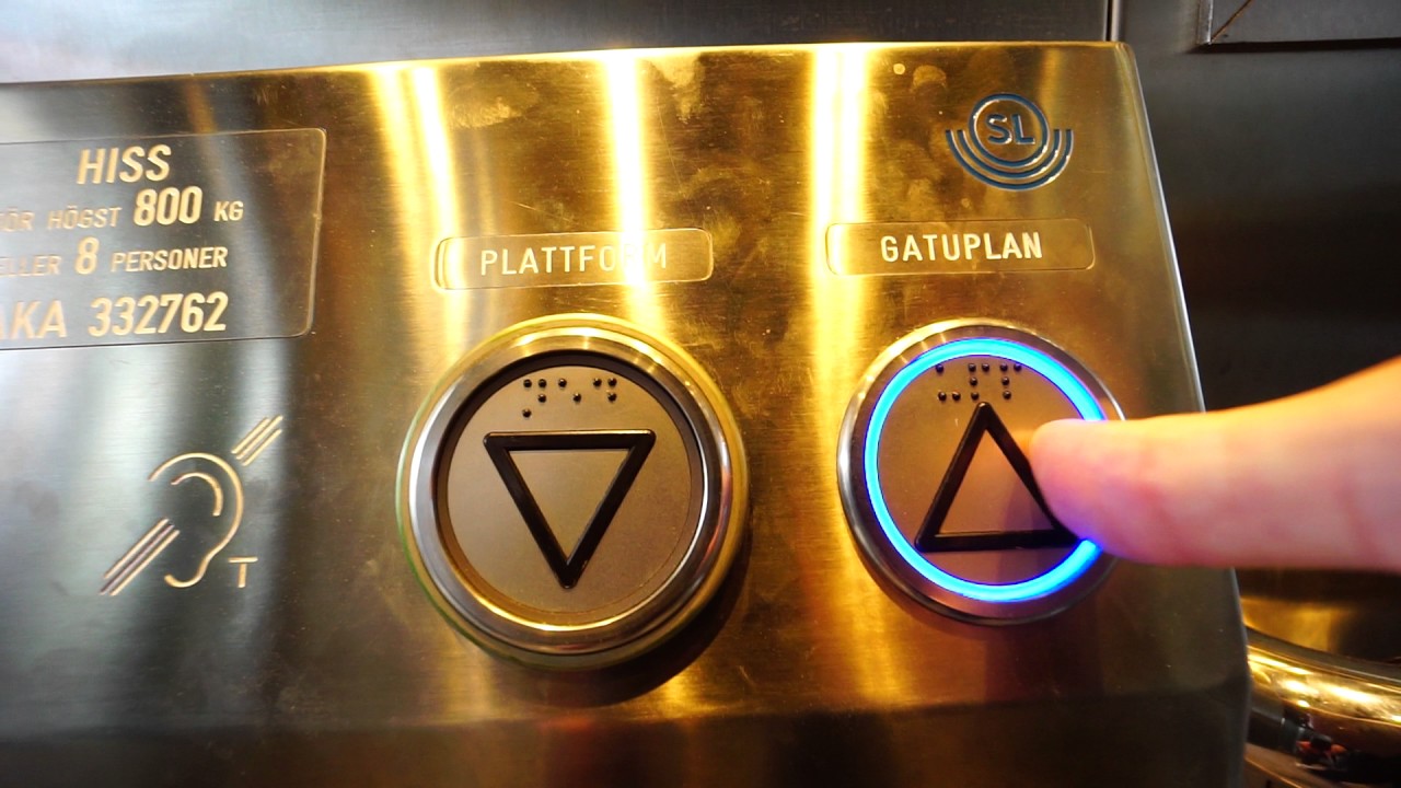 Stockholm, Sweden, Akalla subway station, Hissgruppen AB elevator - YouTube