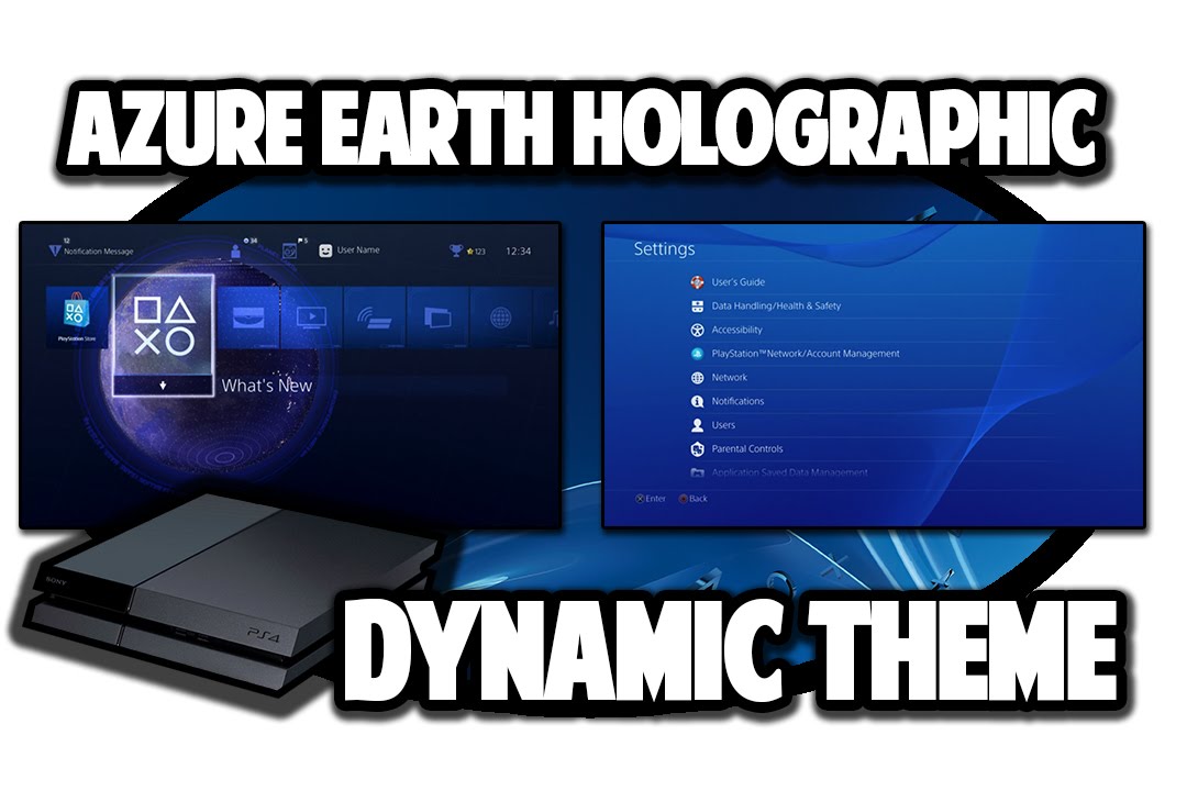 [PS4 THEMES] Azure Earth Holographic Dynamic Theme Video in 60FPS - YouTube