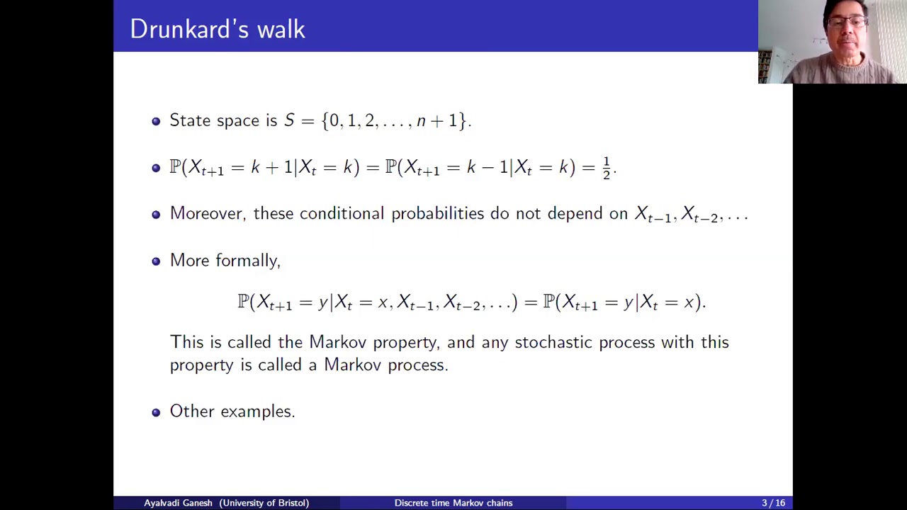 Lecture 1: Discrete time Markov chains - YouTube