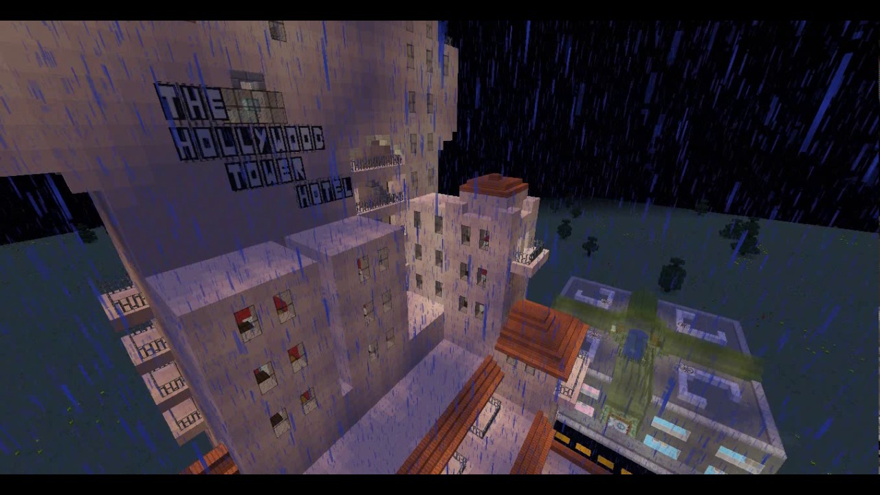 Minecraft Hollywood Tower Hotel(Tower of Terror DCA) - YouTube