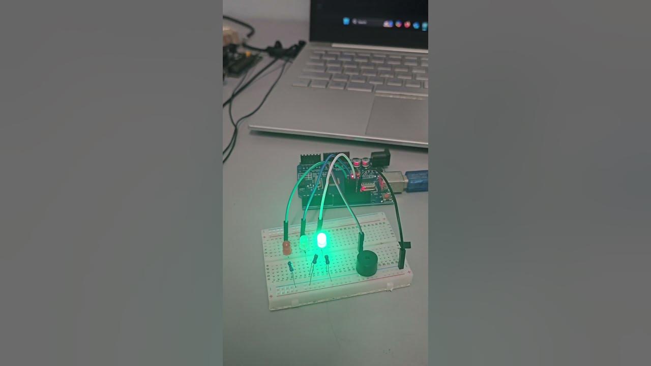 Traffic light with a buzzer. #arduino #arduinoproject #project #electricalengineering # ...