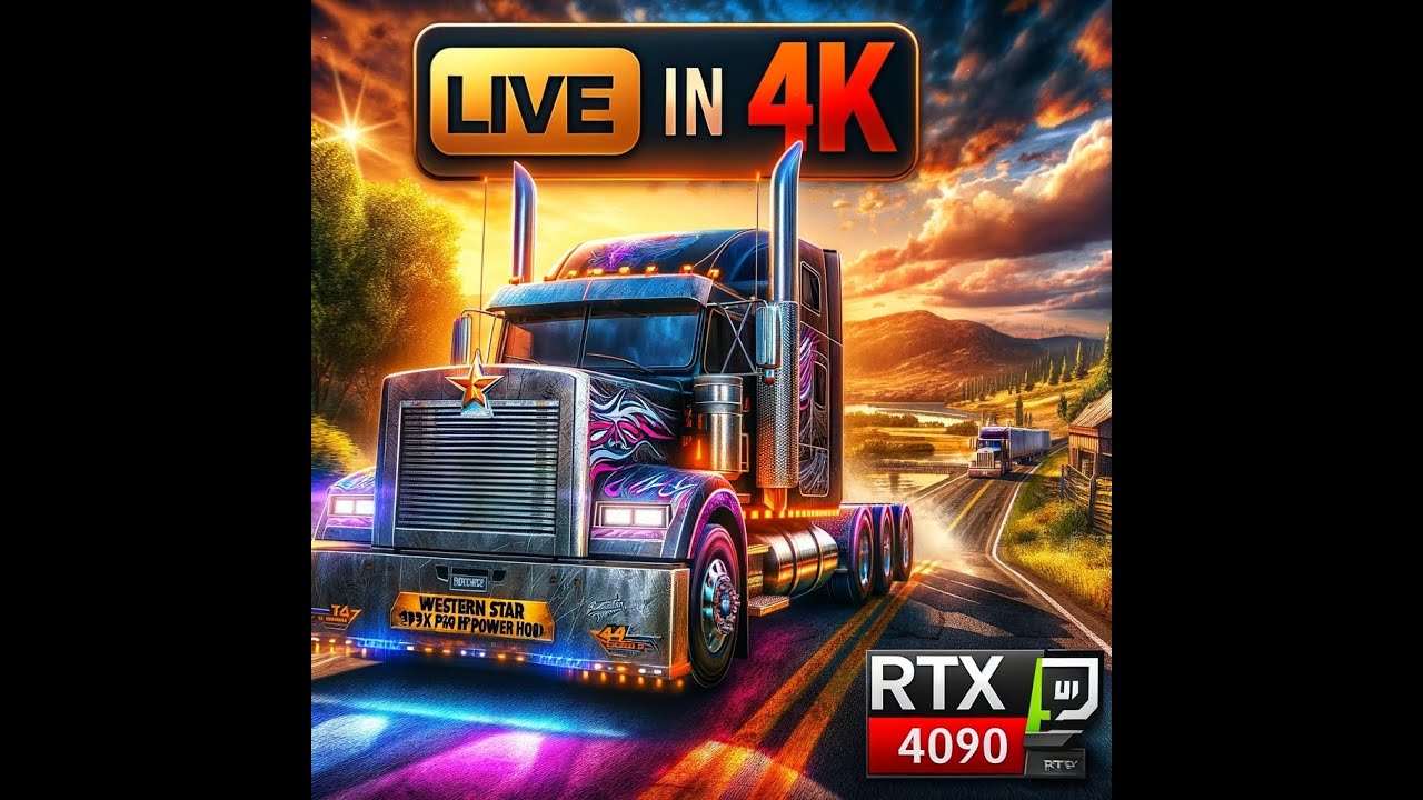 4K I Ultra Realistic Trucking RTX 4090 DLAAA #scssoftware #westernstar ...