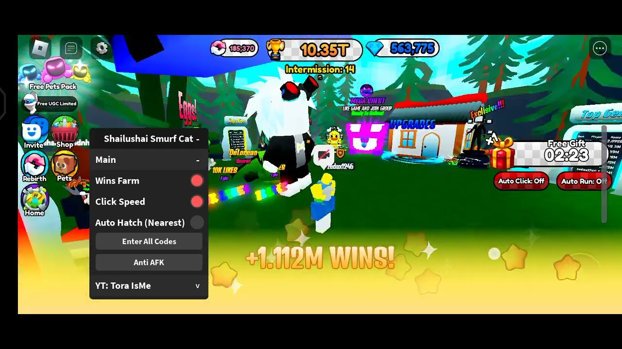 [FREE LIMITED] Roblox Shailushai Smurf Cat Race Simulator Script ...