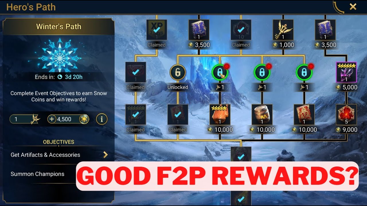 MASSIVE F2P SACRED SHARD OPENING for Winter's Path! | Raid: Shadow ...