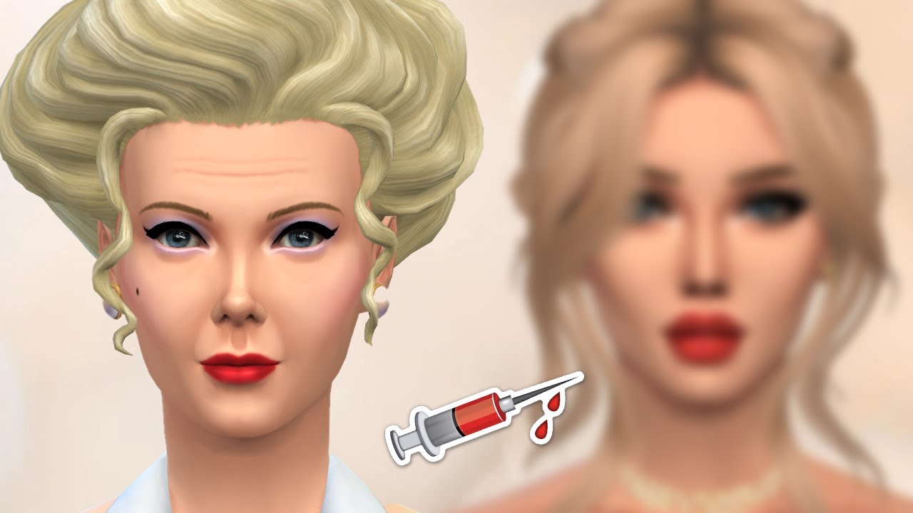 Plastic Surgery on Judith Ward - Townie Makeover Sims 4 - YouTube