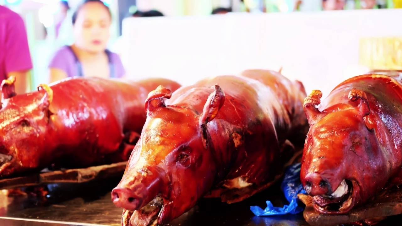 Lechon in Carcar Cebu Philippines - YouTube