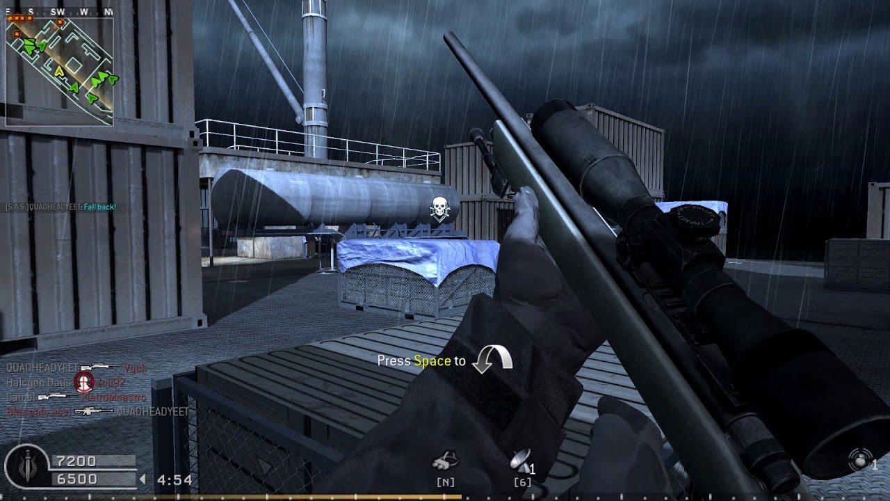 Call of Duty 4 Modern Warfare Corner Jump Noscope - YouTube