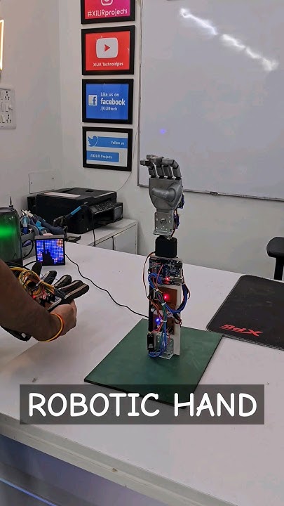 Wireless Robotic Hand using Arduino #project #satisfying #Robotics #engineeringprojects - YouTube
