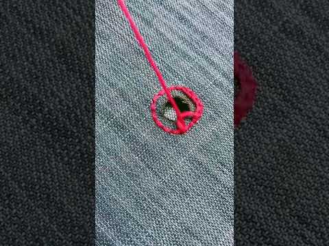 fix cigarette burn hole in clothes #fix #sewing #shorts #girlycraft
