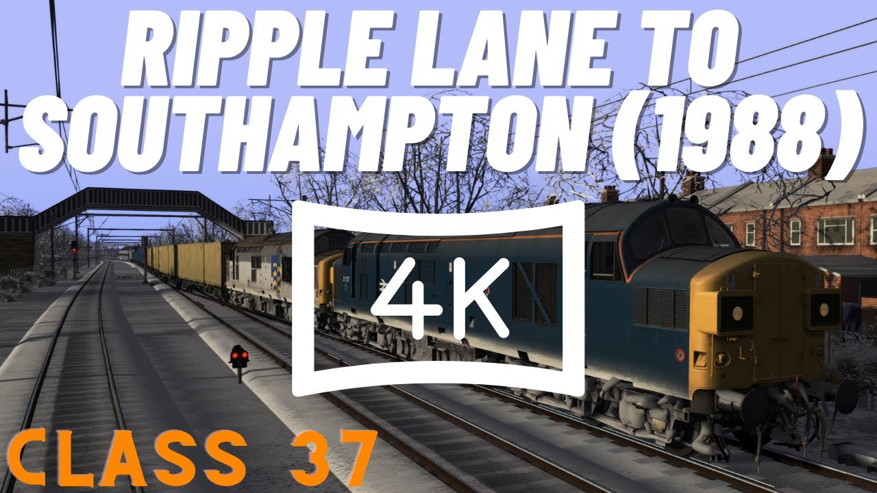 Class 37 - Ripple Lane to Southampton (1988) | 4K - YouTube