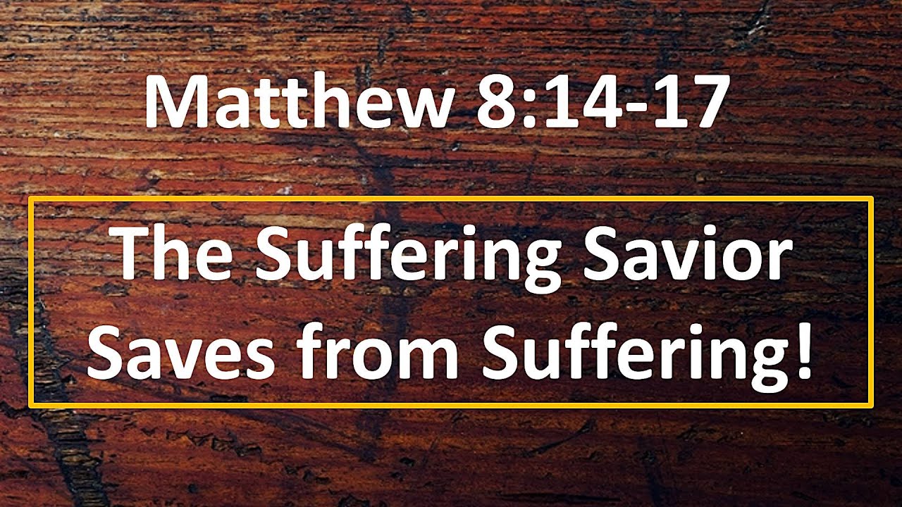 "The Suffering Savior Saves from Suffering!" - YouTube