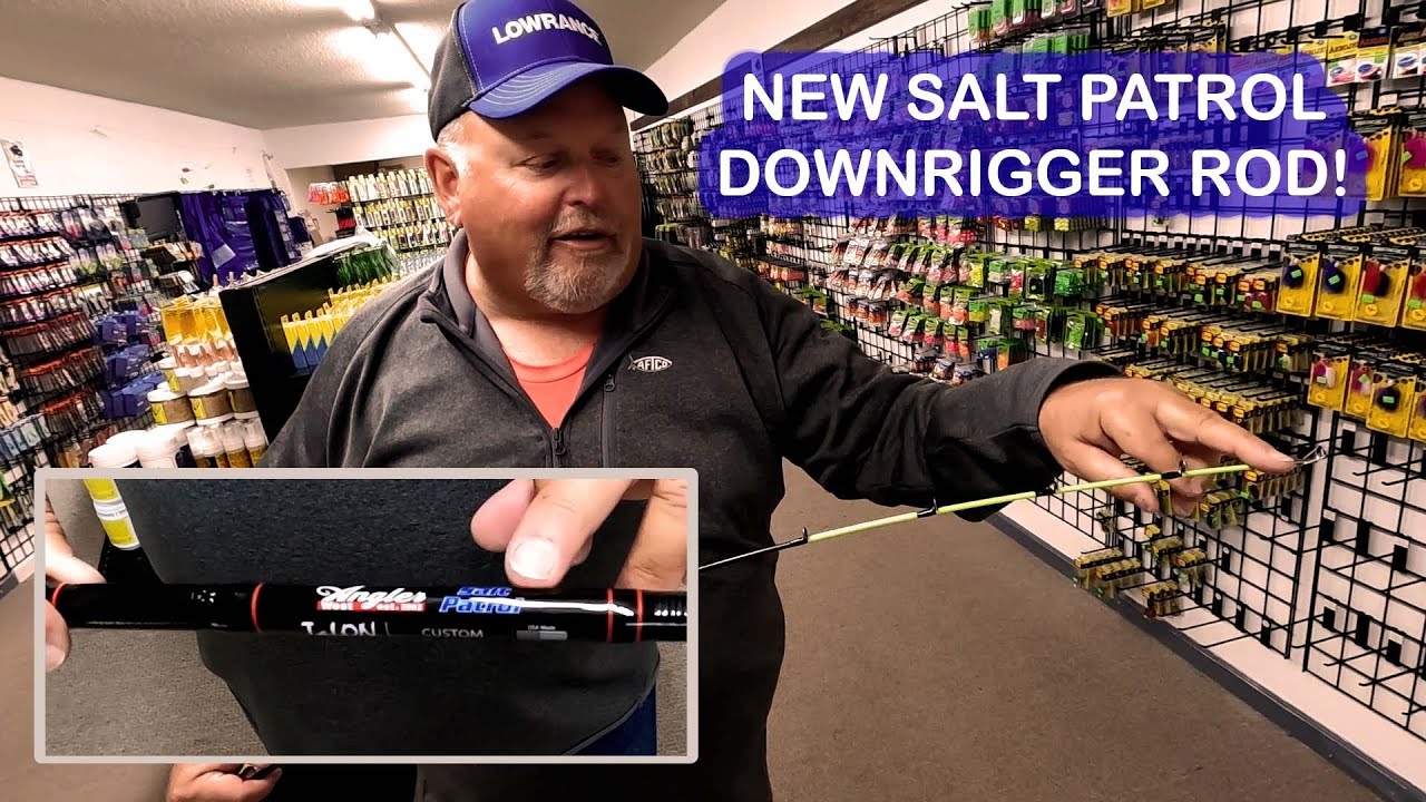Check out the new Angler West Salt Patrol Downrigger Rods! - YouTube