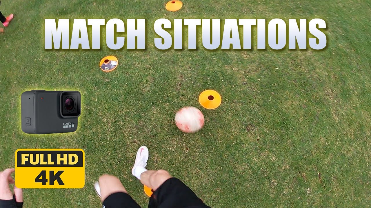 GoPro POV Football Match Situation + Touch & Shoot | Football Training ...