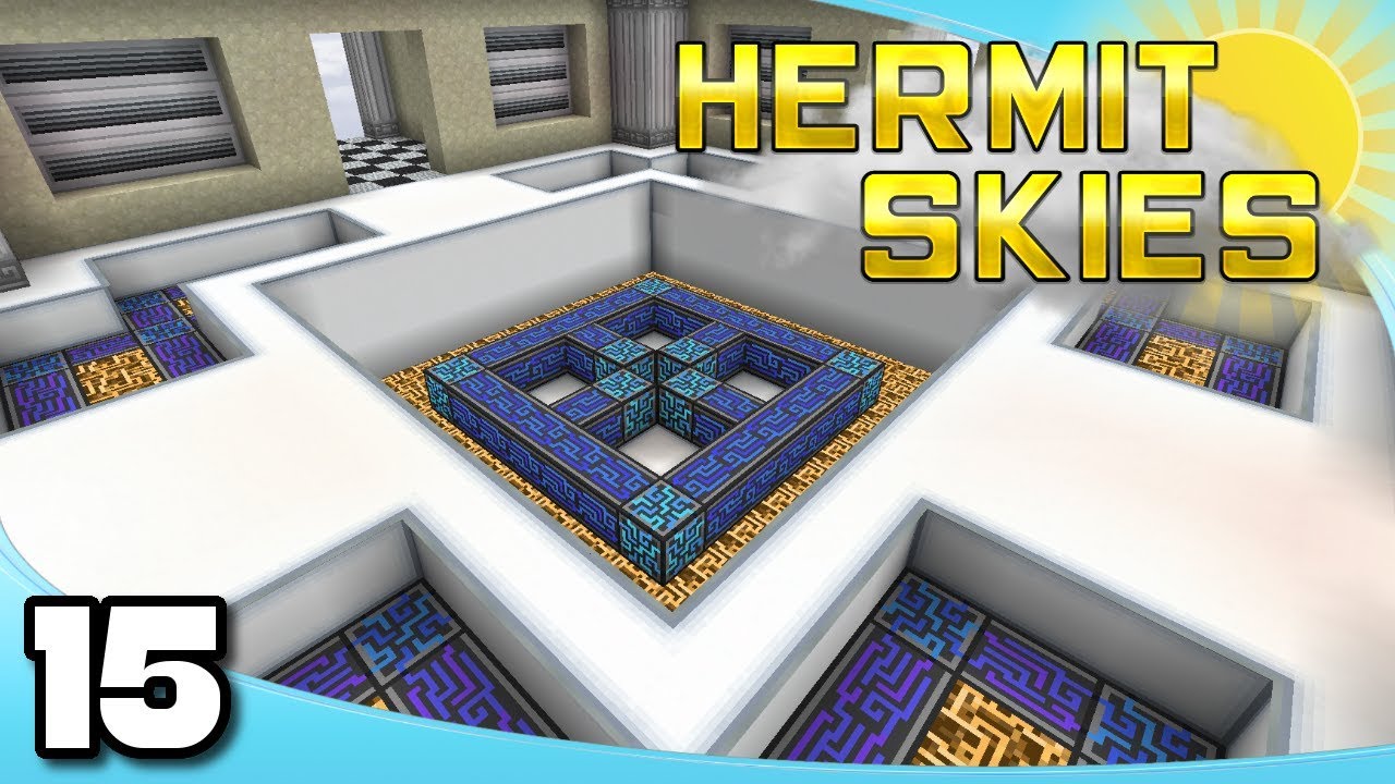 Hermit Skies - Ep. 15: AE2 Control Room & Slime Pearl Farm - YouTube
