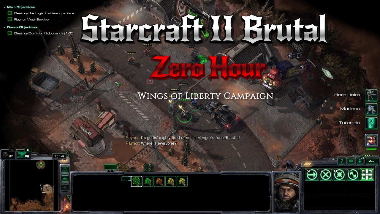Zero Hour - Mission 3 - Starcraft 2 Wings of Liberty Brutal Guide - YouTube