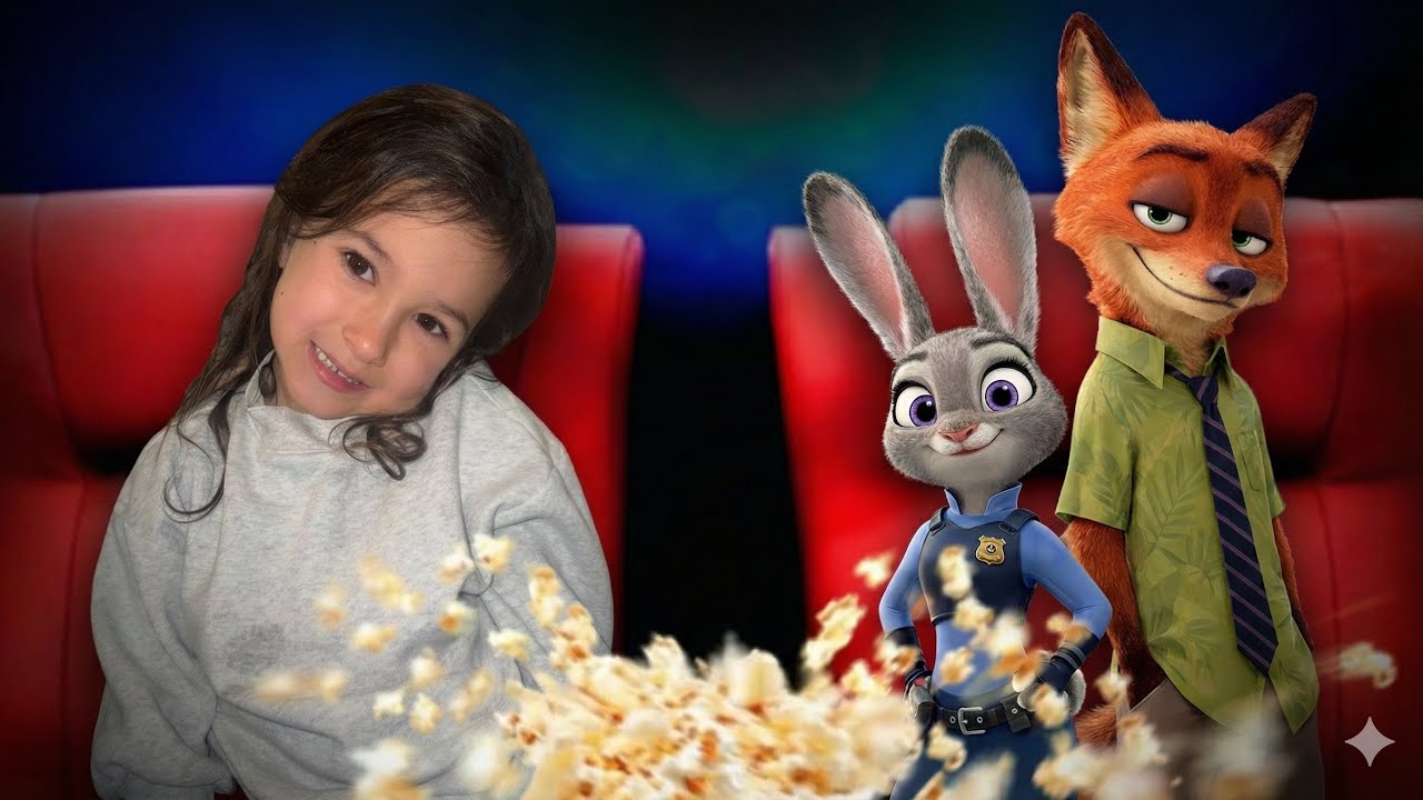 We went to ZOOTOPiA MOViE!? Daddy Daughter date at the Movie Theatre ...