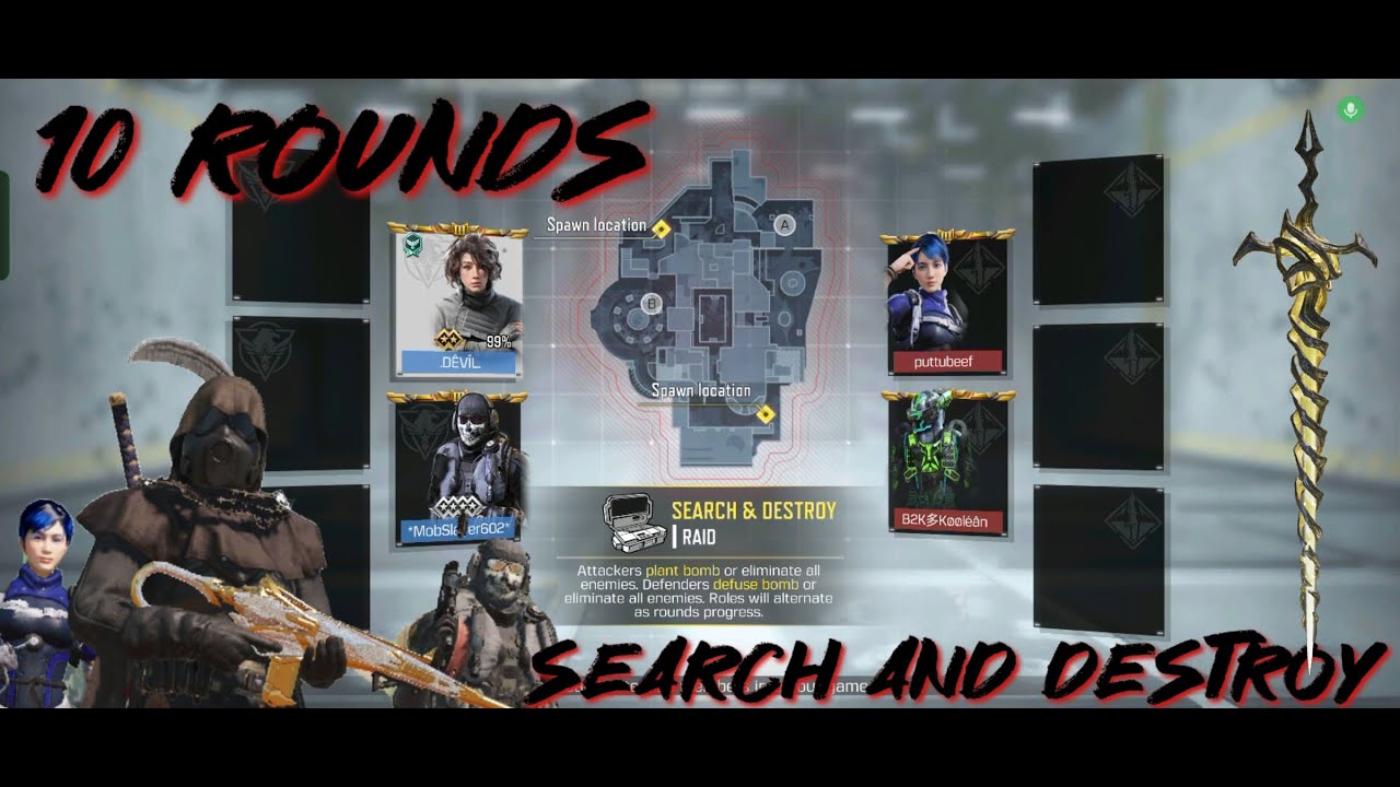 10 ROUNDS OF SEARCH & DESTROY with the Bois #codm - YouTube