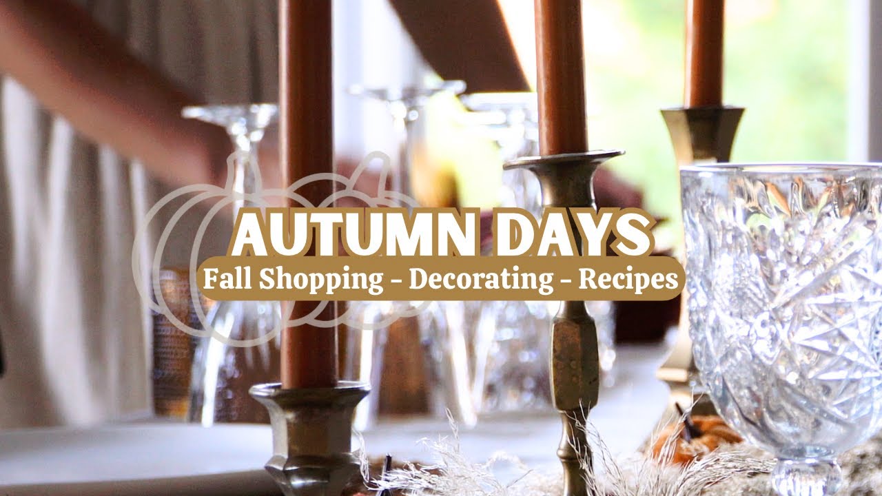 Welcoming Fall as a Homemaker/ fall shop and decorate with me, fall ...