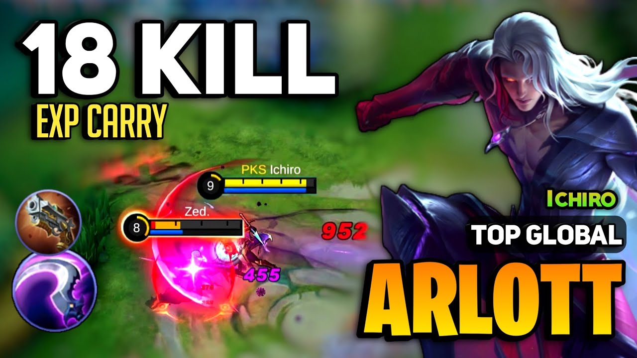 EXP LANE! Arlott Best Build 2023 [ Arlott Gameplay Top Global ] By ...
